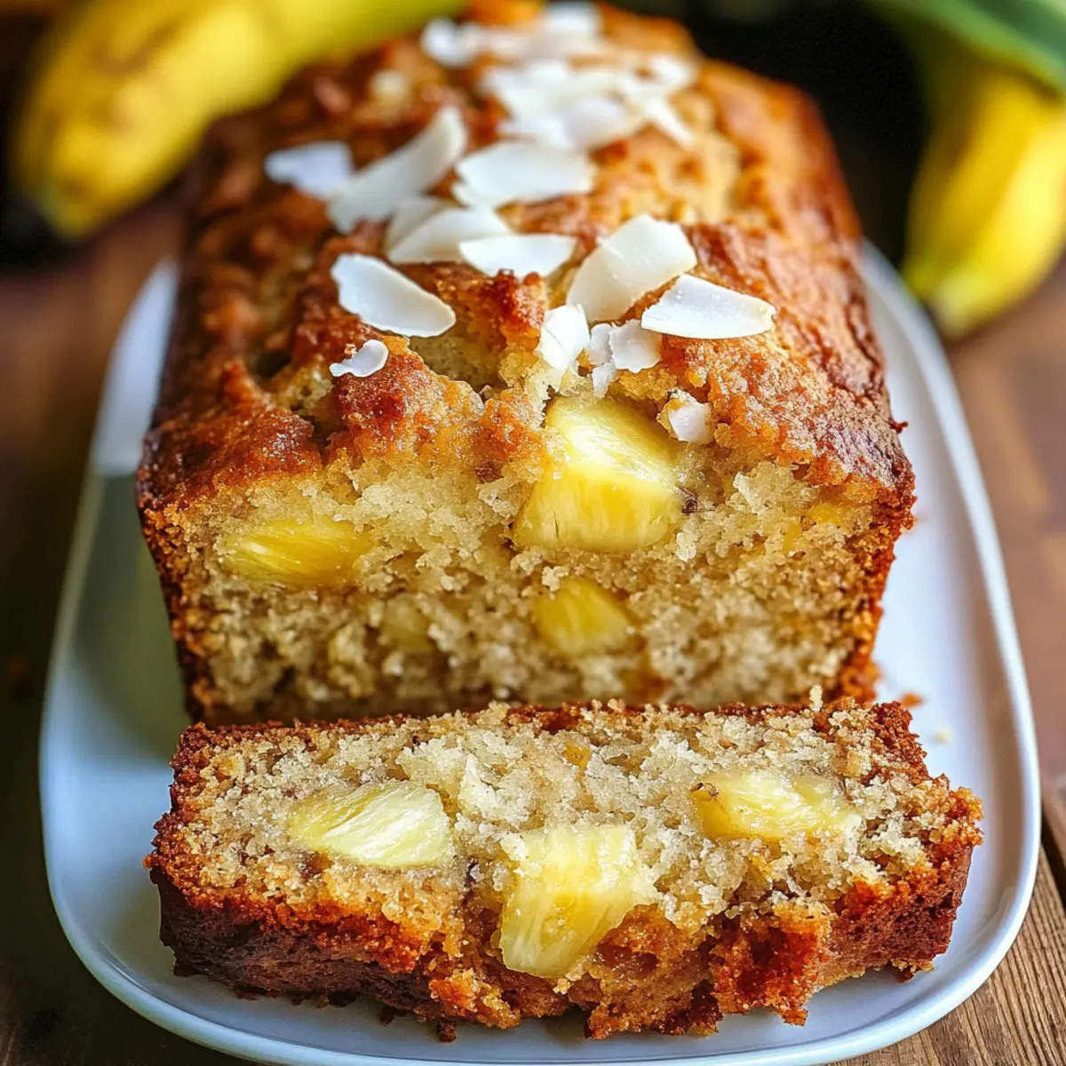 Irresistible Coconut Pineapple Banana Bread – A Tropical Delight